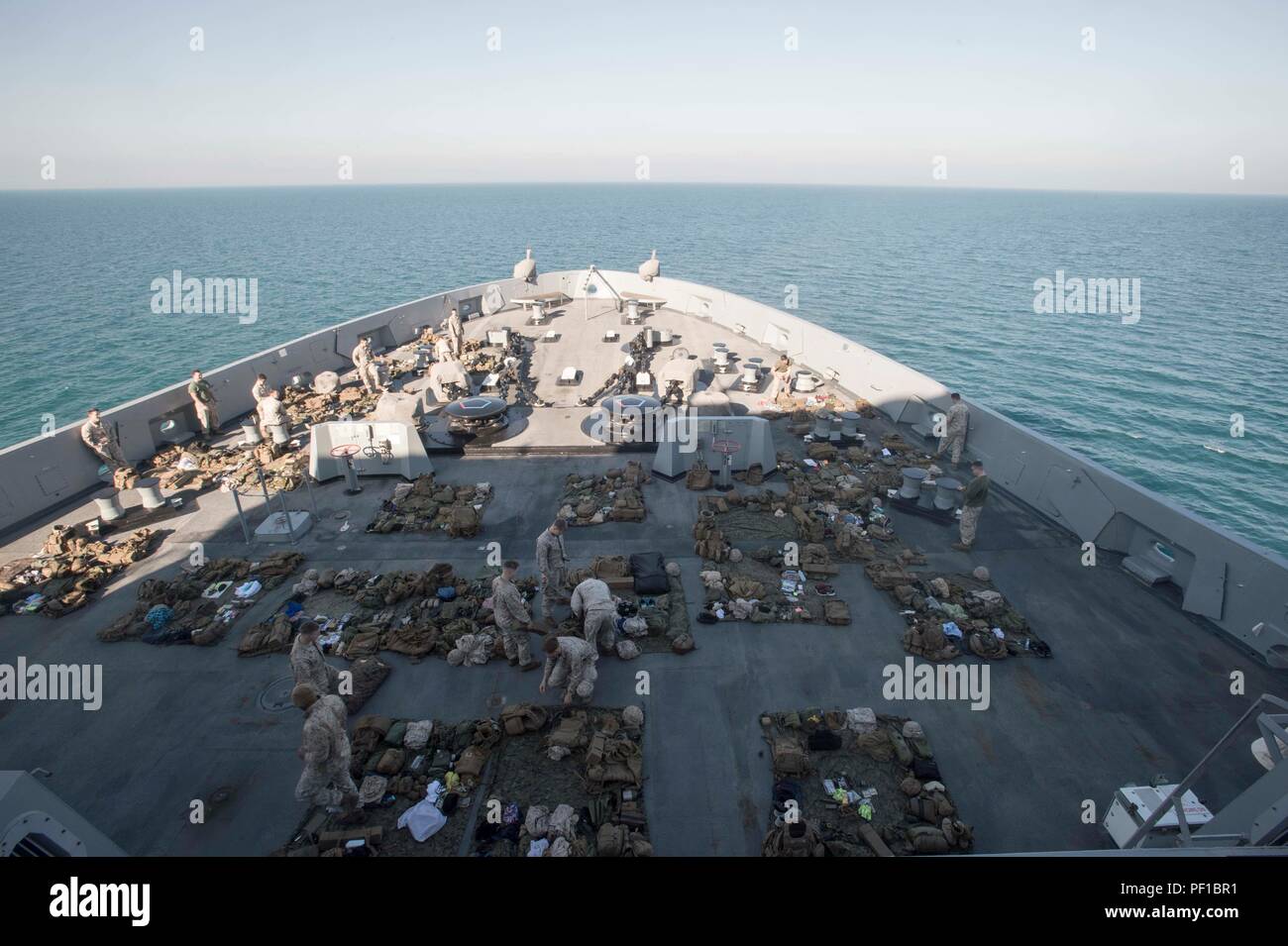 160215-N-GR361-186 ARABIAN GULF (Feb. 15, 2016) U.S. Marines conduct ...