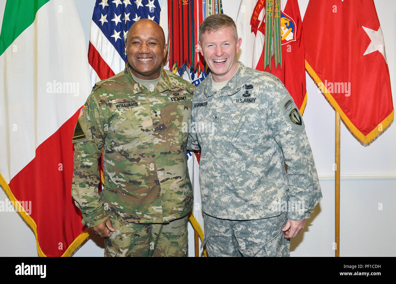 From left, Maj. Gen. Darryl A. Williams, U.S. Army Africa commanding ...