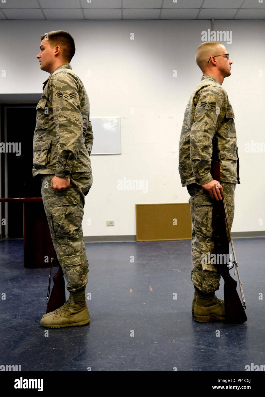 (From left) U.S. Air Force Airman 1st Class Dylan Breese and Senior ...