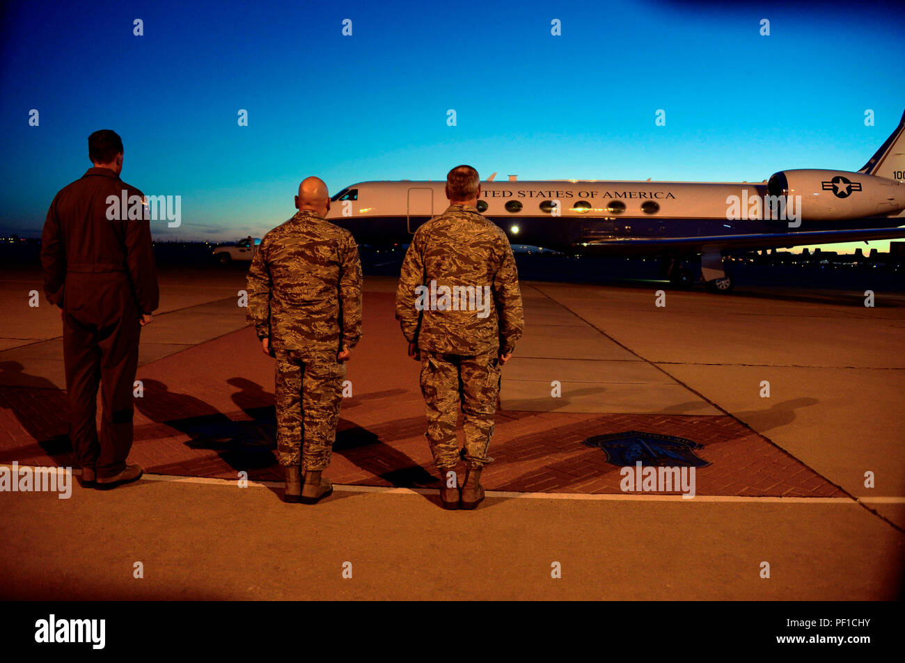 U.S. Air Force Col. James Meger, 355th Fighter Wing commander, U.S. Air ...