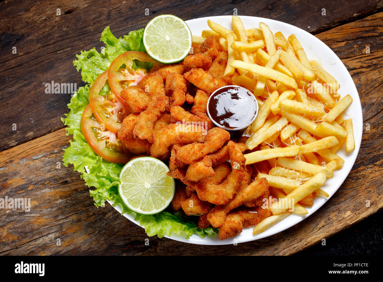 Breaded fried fish Stock Photo - Alamy