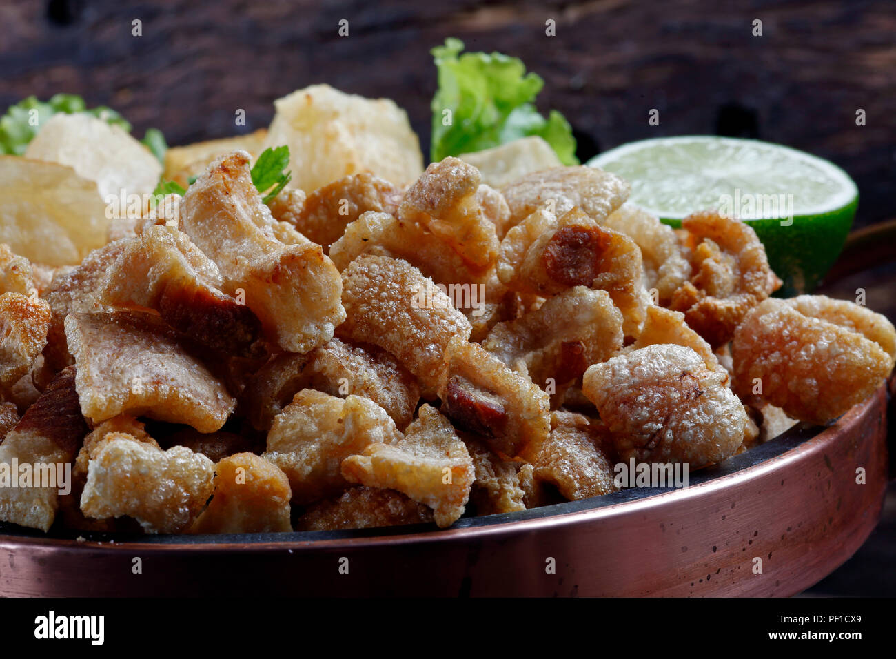 crackling or fried manioc and cassava Stock Photo - Alamy