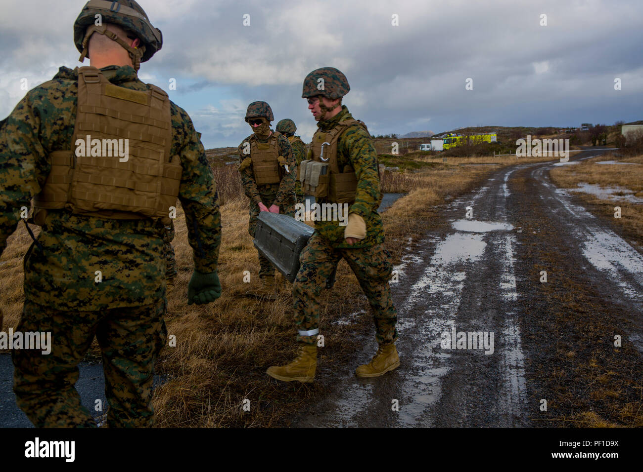 U.S. Marines with Bravo Battery, 2nd Low Altitude Air Defense Battalion ...