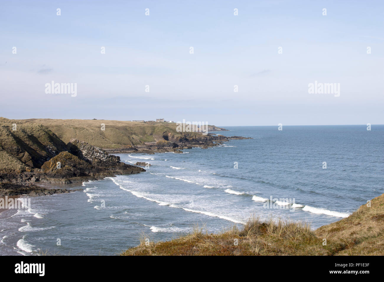 View of Hackley Bay, Aberdeenshire Stock Photo - Alamy