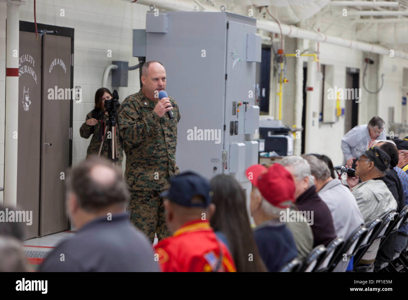 U.S. Marine Corps Col. Ian Clark, Commanding Officer of MCAS Camp ...