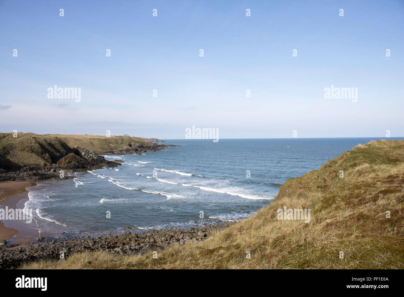 View of Hackley Bay, Aberdeenshire Stock Photo - Alamy