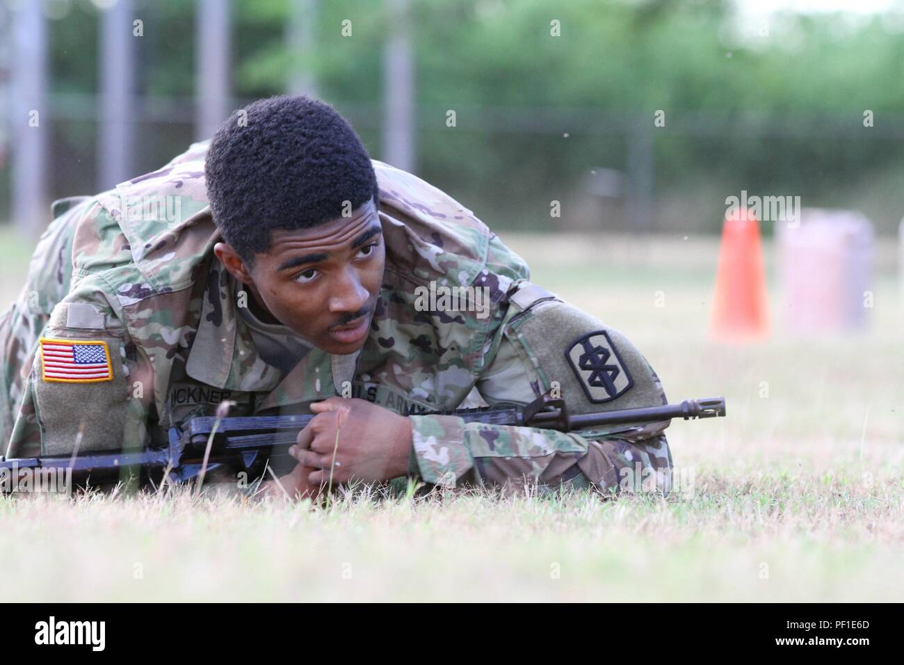 Pfc. Juwan Buckner, human resource specialist, 18th Medical Command ...