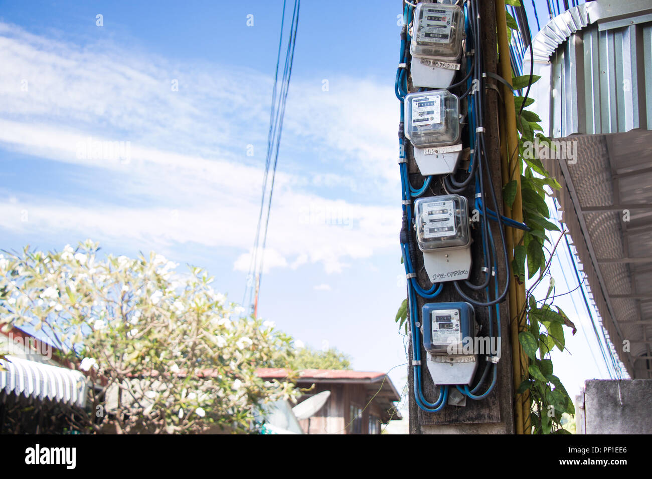 Home Of Electric Accumulateur Or Electric meter,Install On Electricity ...