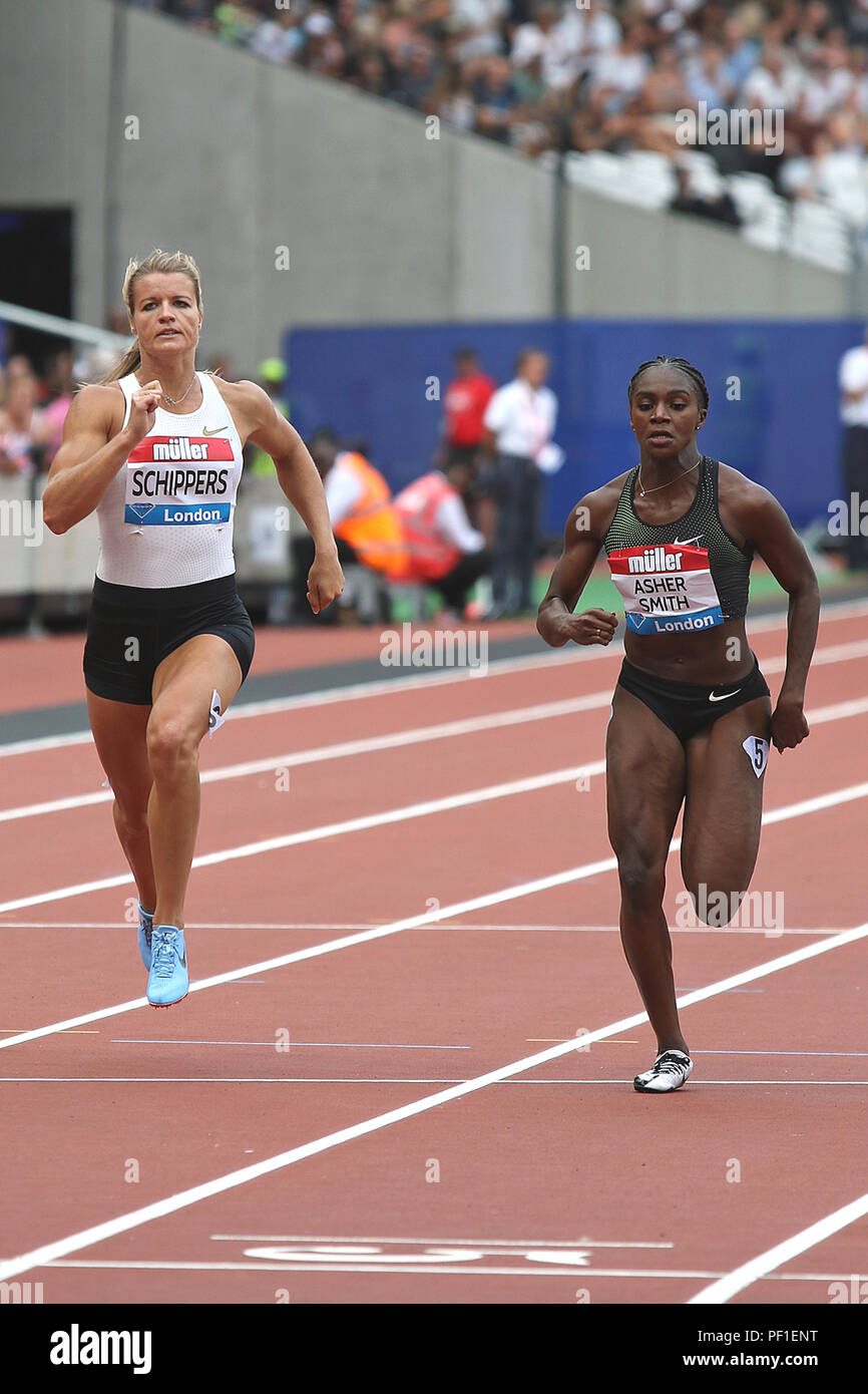 Dafne SCHIPPERS of the Netherlands and Dina ASHER-SMITH of GB in the ...