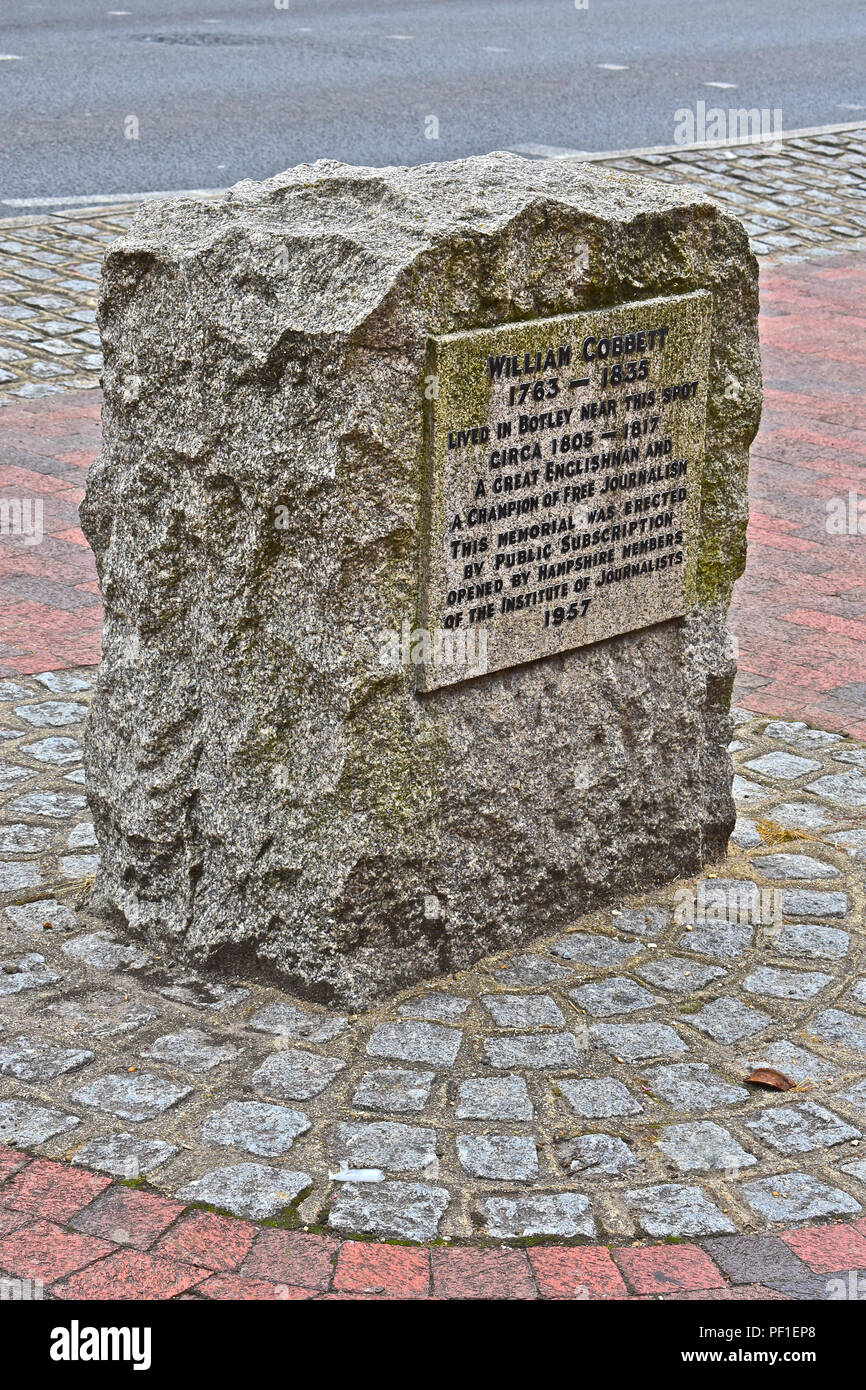 This memorial stone is in memory of William Cobbett (1763-1835)- 'a ...