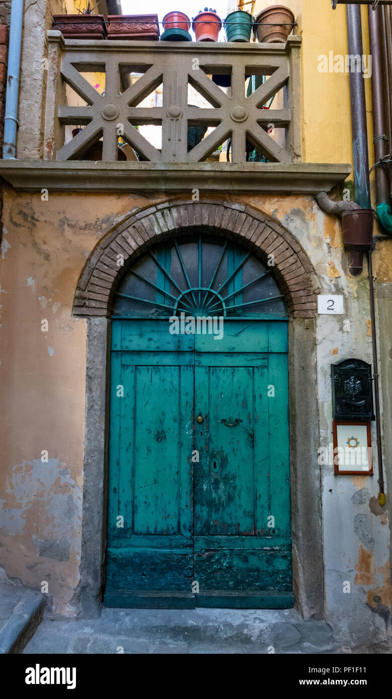 Unique Colorful Entry Door Stock Photo - Alamy