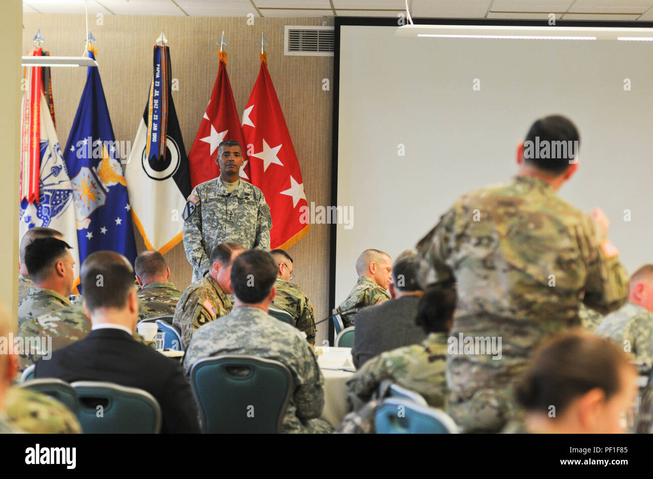 Gen. Vincent K. Brooks, commanding general of U.S. Army Pacific, speaks ...