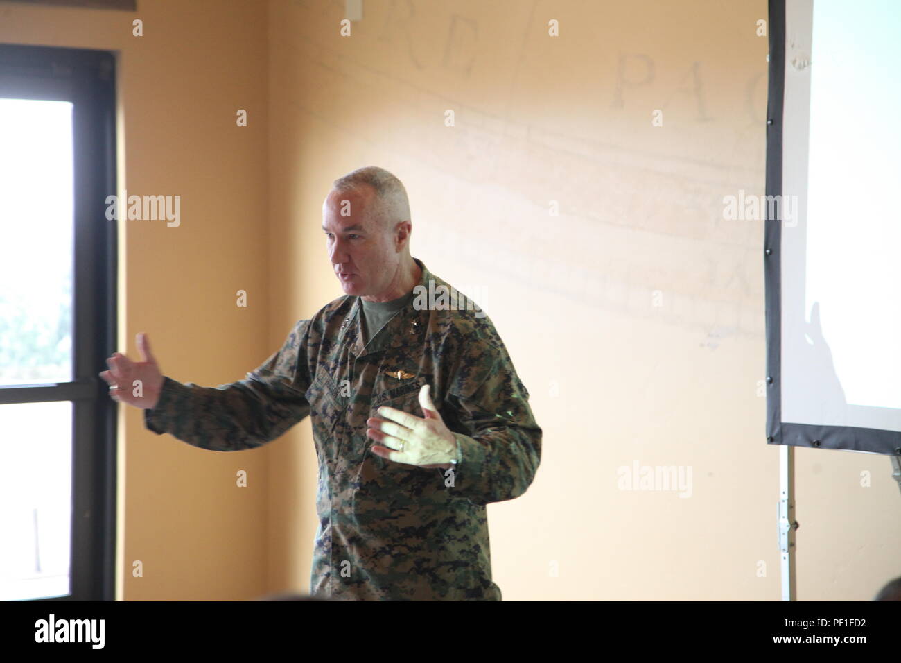 U.S. Marine Corps Maj. Gen. Charles L. Hudson, Commander, Marine Corps ...