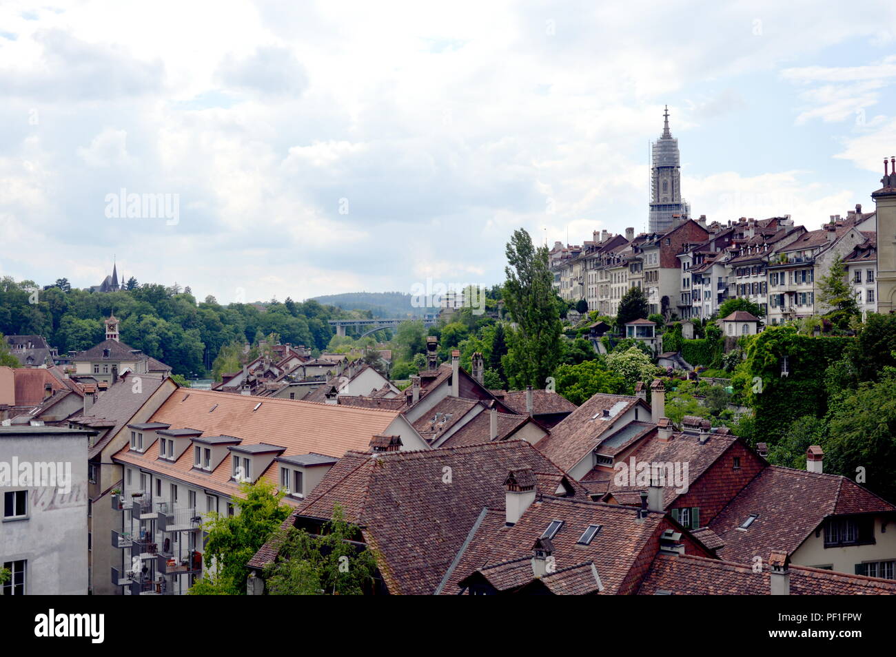 landscape building and street in Bern capital of Switzerland Stock ...