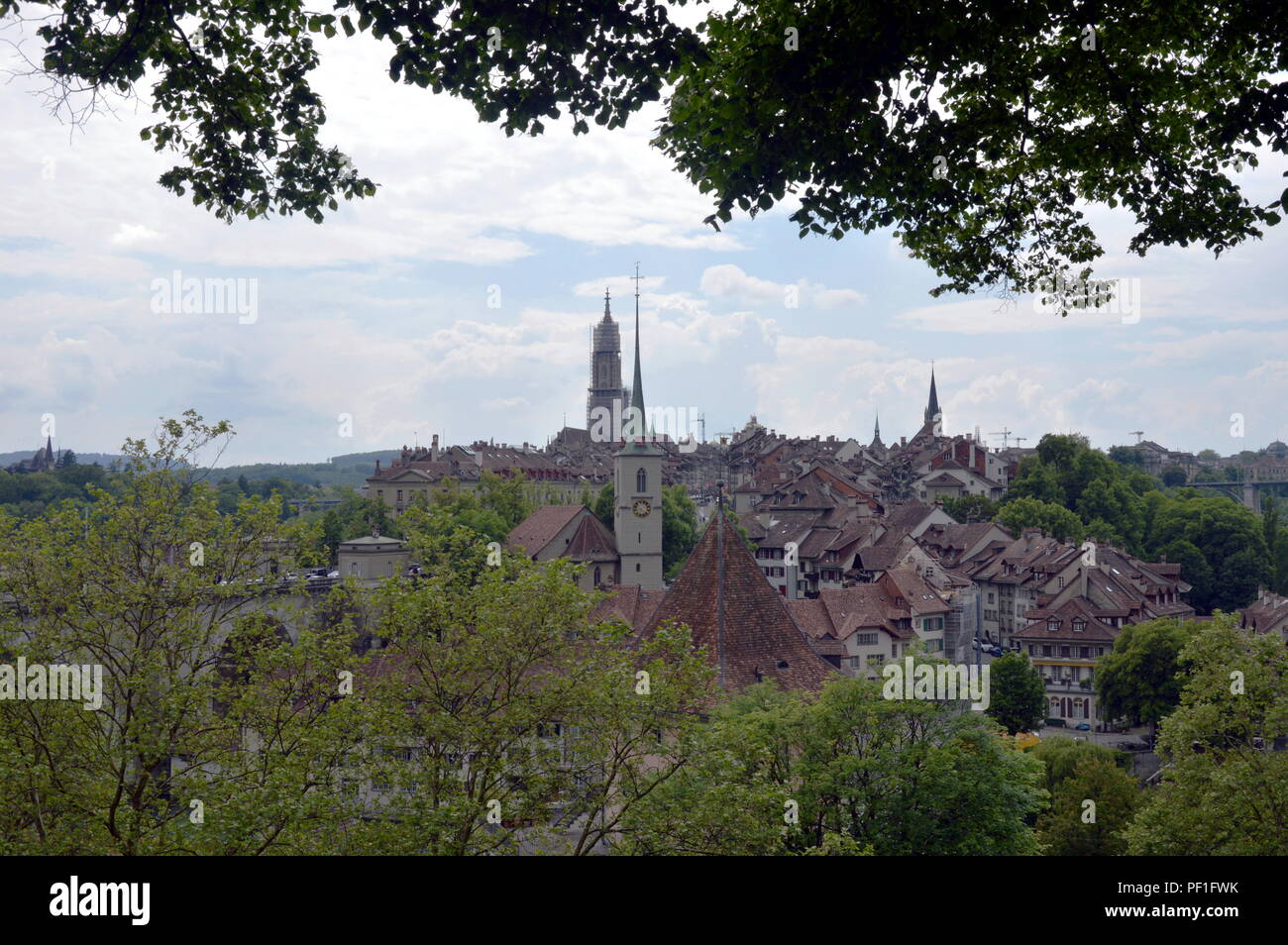 landscape building and street in Bern capital of Switzerland Stock ...