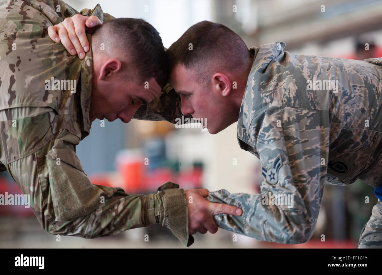 U S Air Force Senior Airman Anthony Henson Left An Airman With The