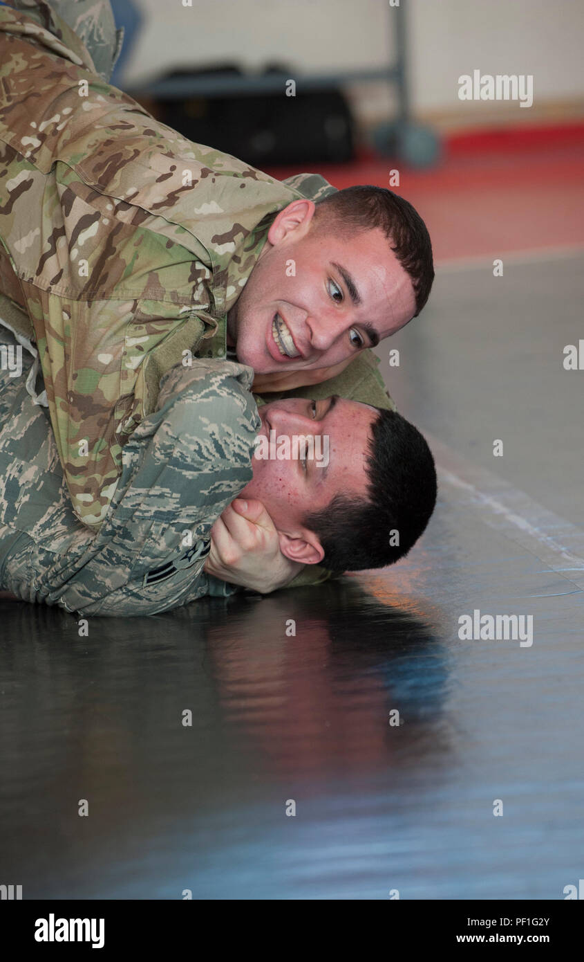 U.S. Air Force Senior Airman Anthony Henson (top), an Airman with the ...