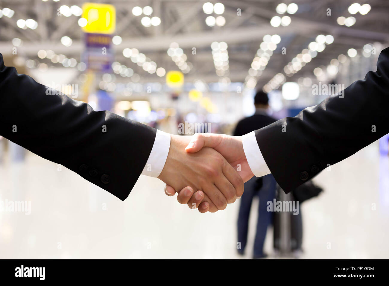 Business hand shake with bokeh light Stock Photo - Alamy