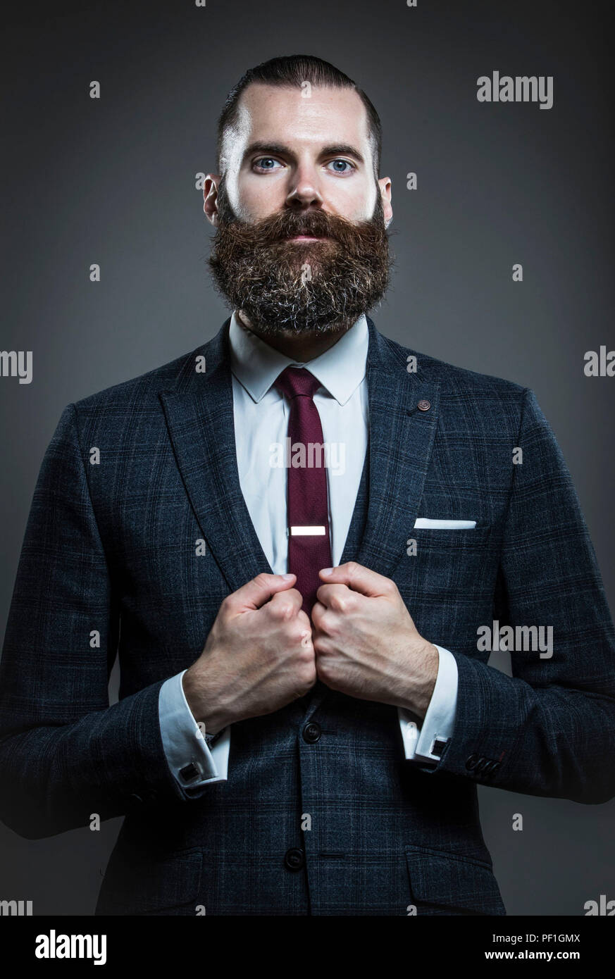 Matthew Swain attends the fourth British Beard and Moustache Championships at the Empress ...