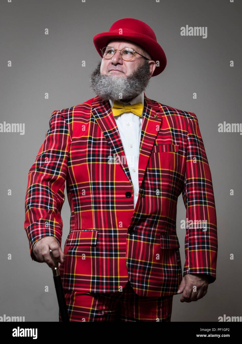 Robert Mevec attends the fourth British Beard and Moustache ...