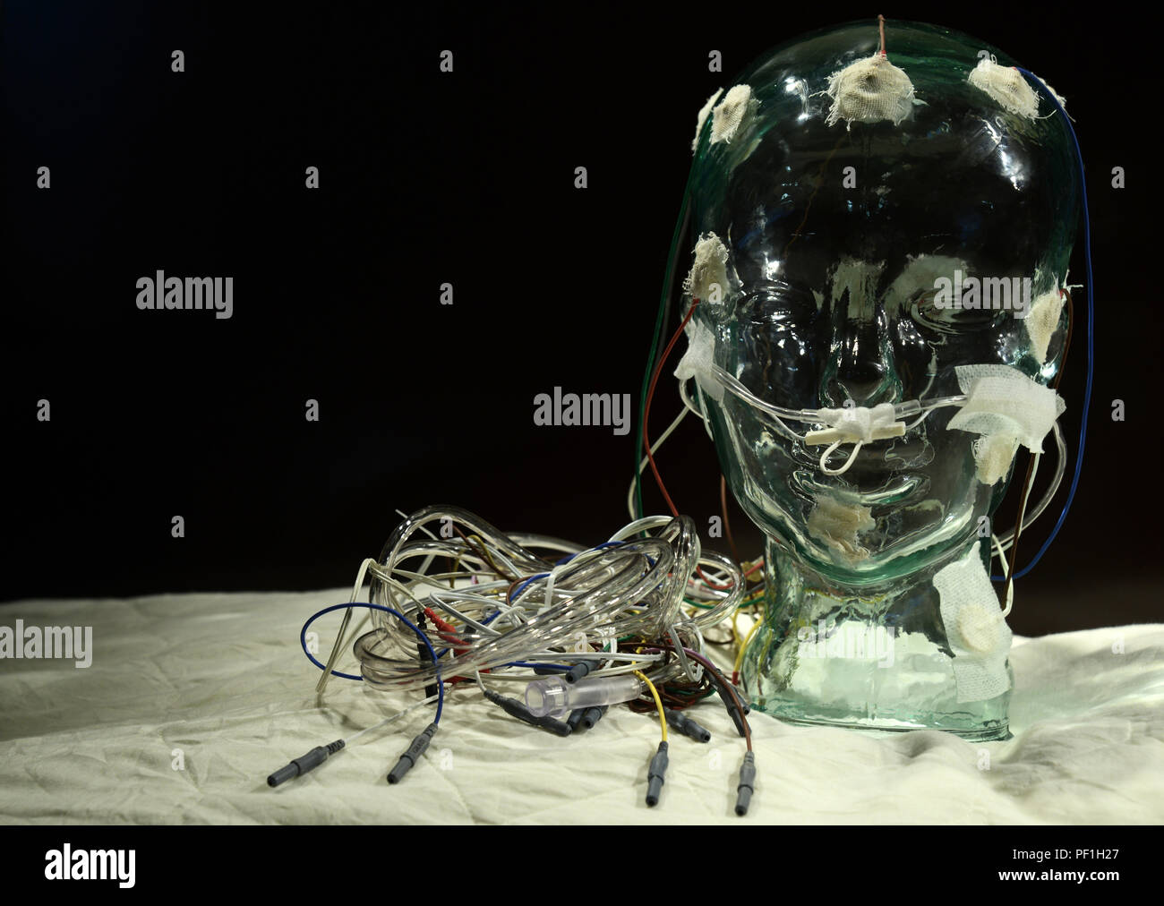 Sleep study wires hi-res stock photography and images - Alamy