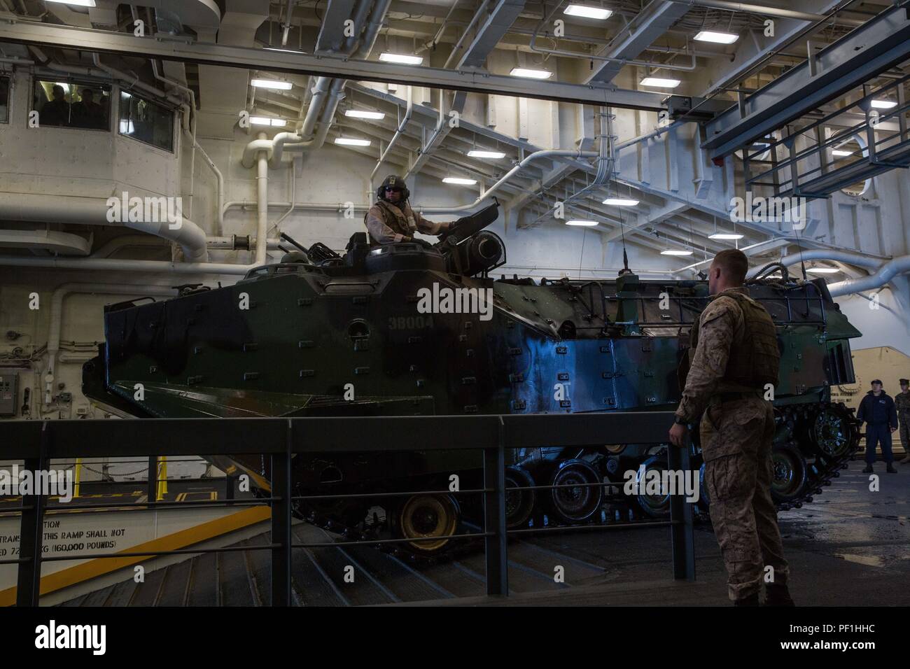 A Marine with 3rd Assault Amphibian Battalion, 1st Marine Division ...