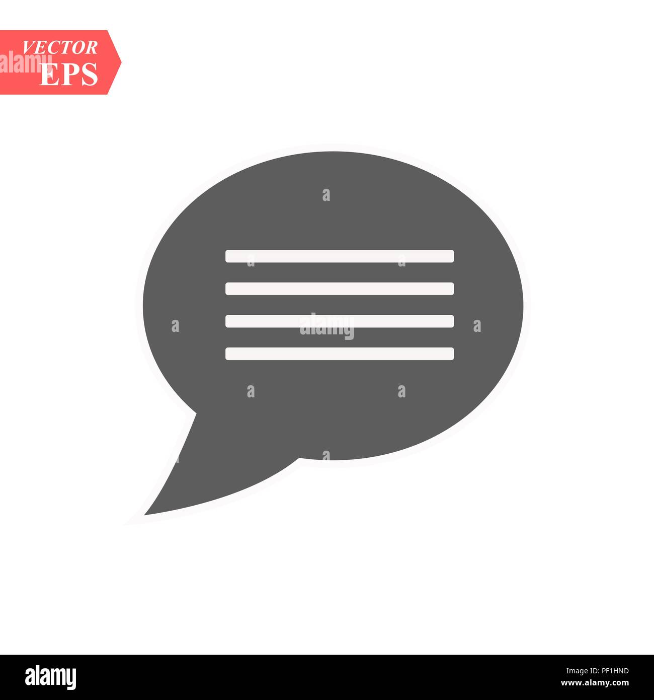 chat icon, chat icon vector, in trendy flat style isolated on white ...
