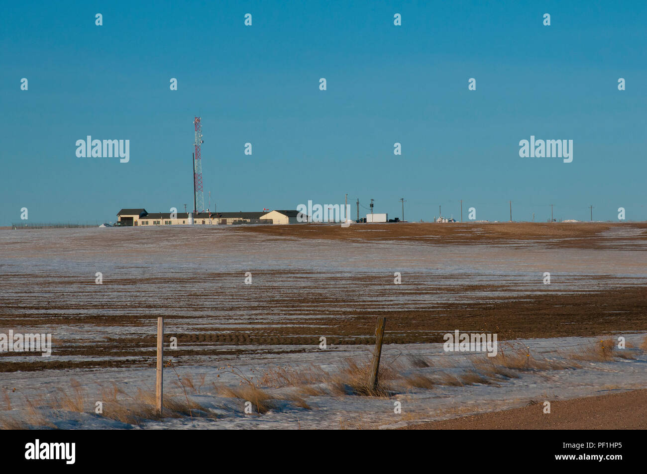 A Missile Alert Facility quietly rests amongst the hills in the F.E ...