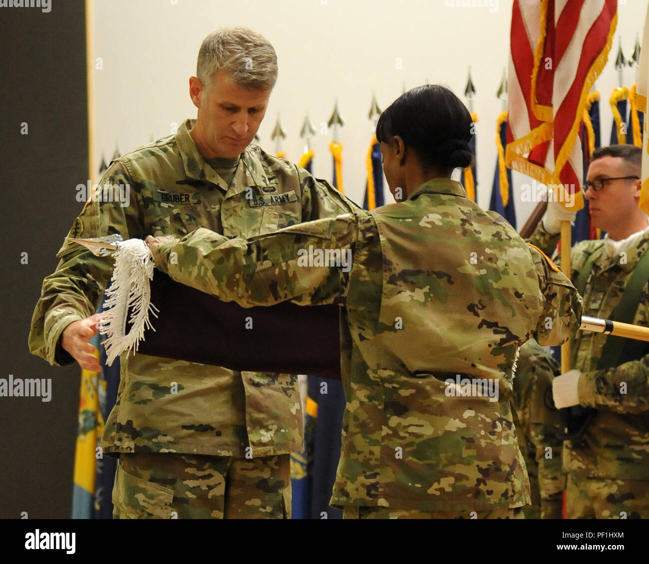 Col. Christopher Gruber, interim Commanding Officer, and Command Sgt ...