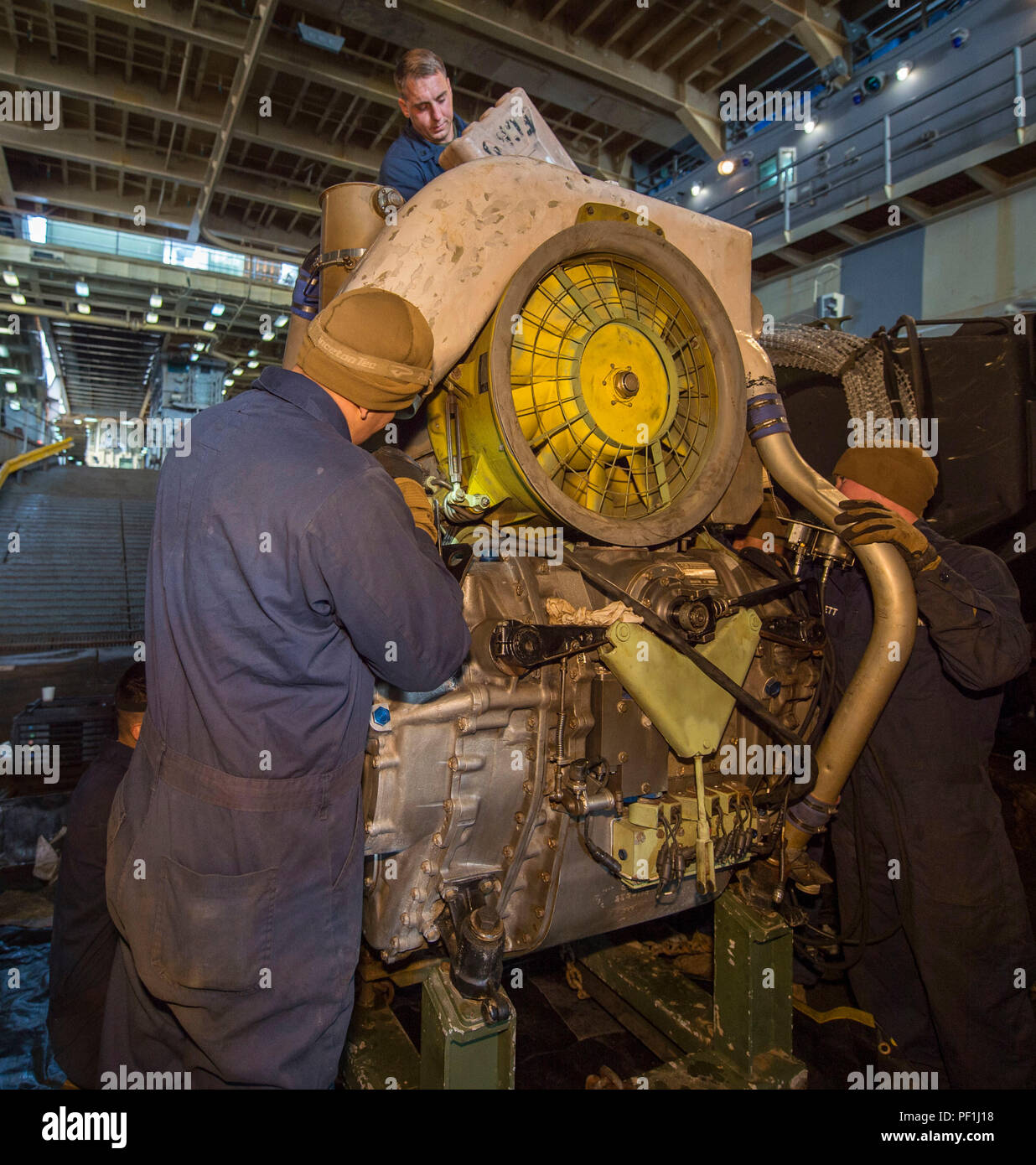 160309-N-VS214-232 EAST SEA (March 9, 2016) Marines assigned to the ...