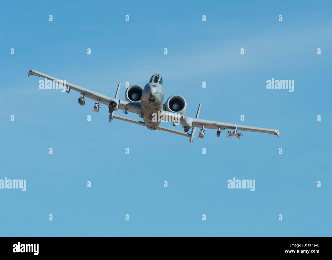 An A-10C Thunderbolt II from the 190th Fighter Squadron at Gowen Field ...