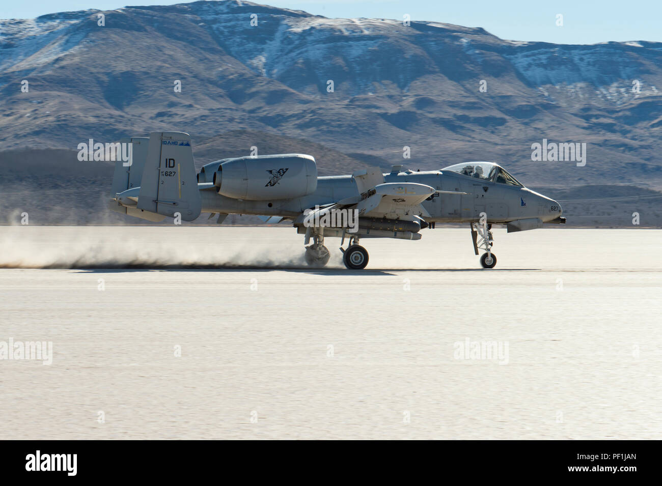 An A-10C Thunderbolt II from the 190th Fighter Squadron at Gowen Field ...