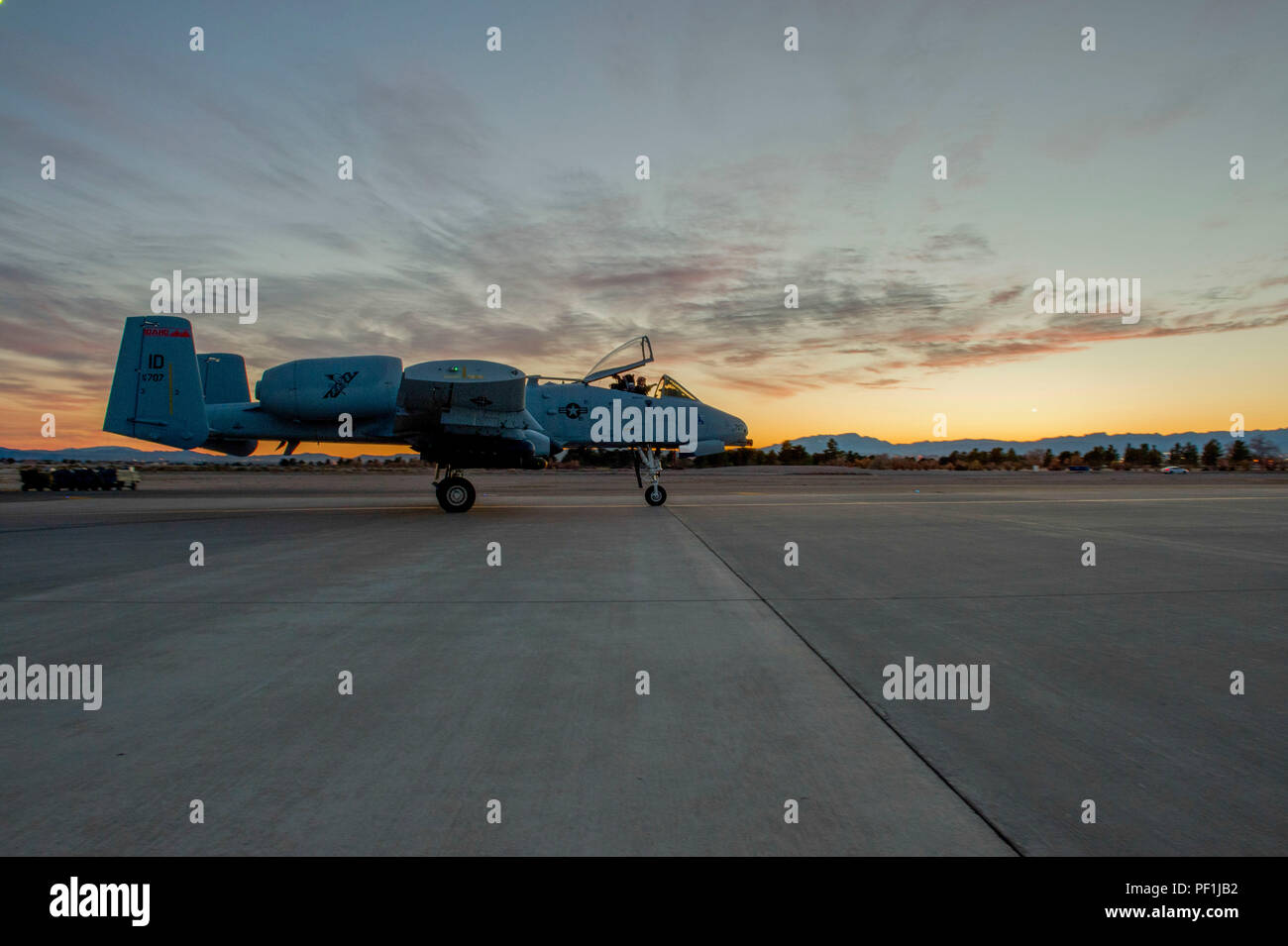 An A-10C Thunderbolt II from the 190th Fighter Squadron at Gowen Field ...