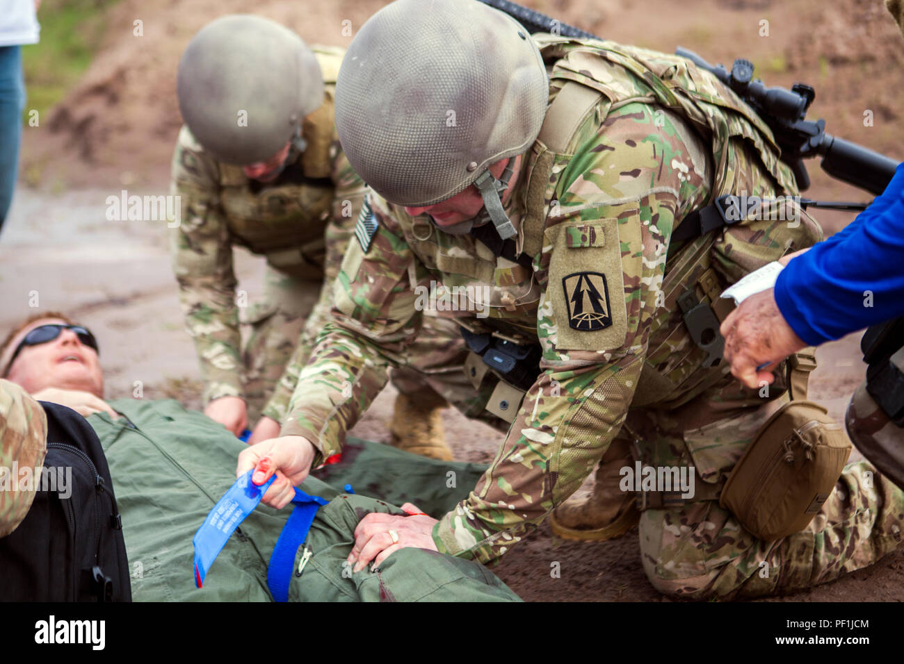 U.S. Army Sgt. Jason Young, from the 982nd Combat Camera Company ...