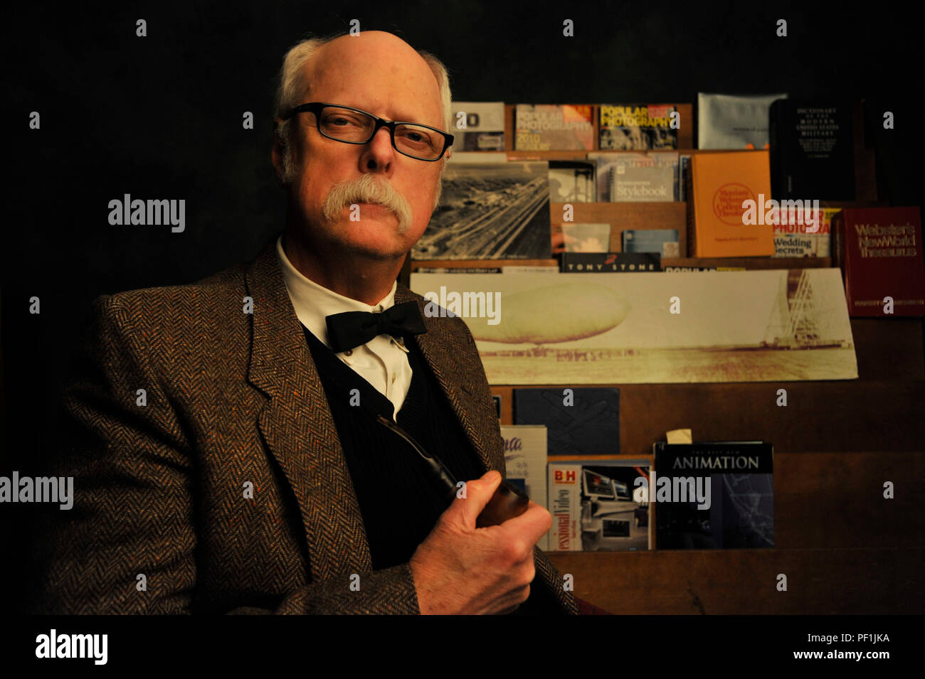 Mark Morgan, an Air Mobility Command historian, poses for a photo at ...