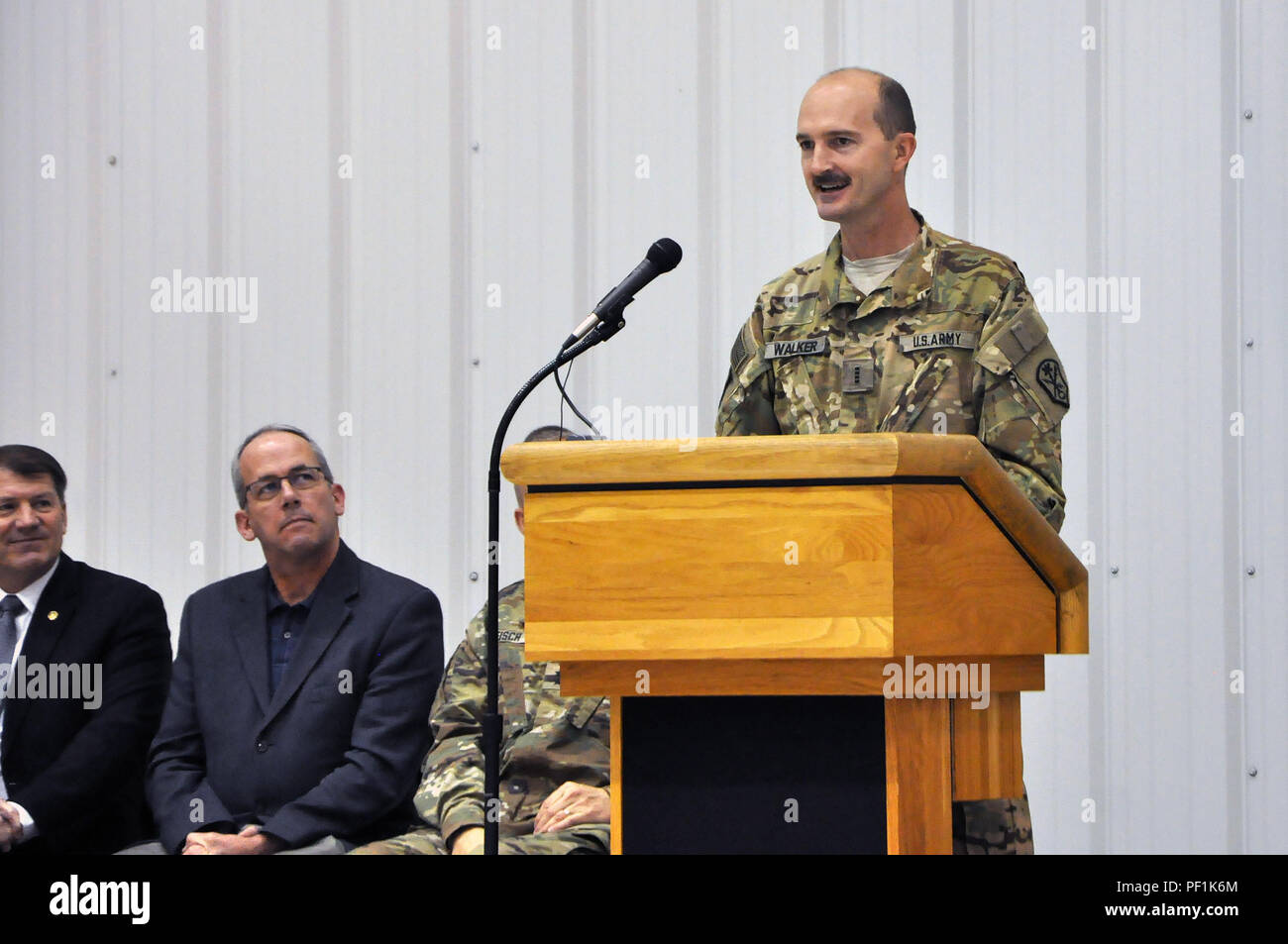 U.S. Army Chief Warrant Officer 4 Wayne Walker, commander of Detachment ...