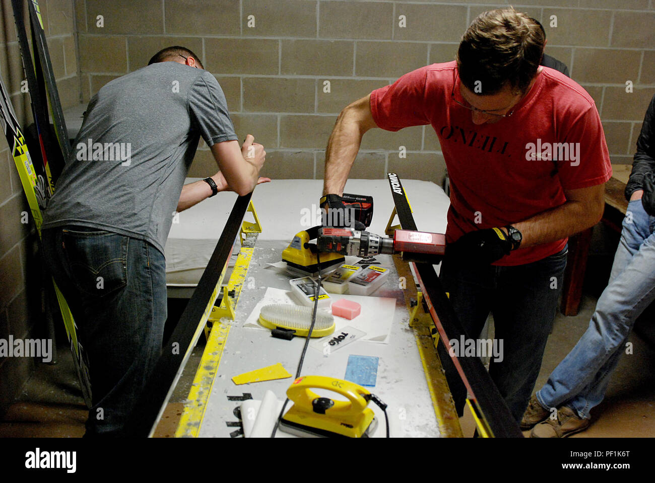 U.S. Army Lt. Col. Wyatt Hansen, left, and Chief Warrant Officer 3 ...