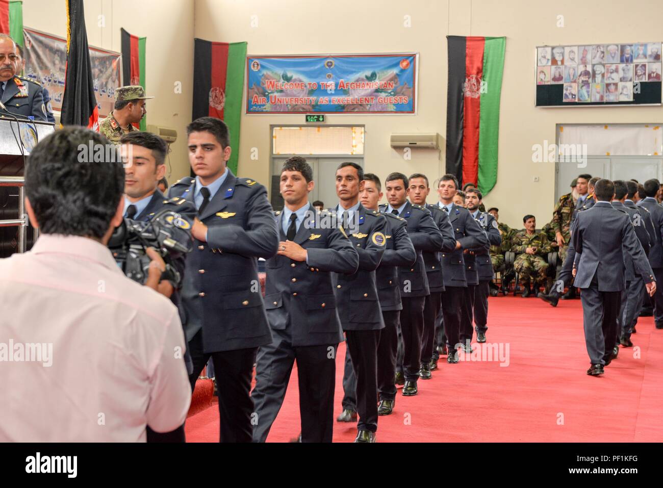 Afghan air force cadets graduated from the officer candidate school at ...