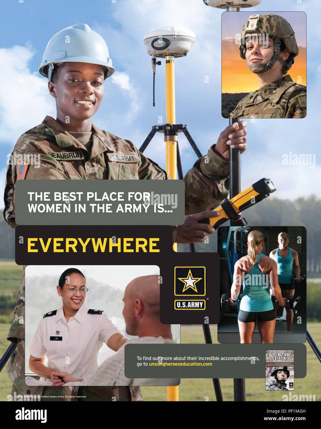 U.S. Army poster distributed to high schools for Women's History Month ...