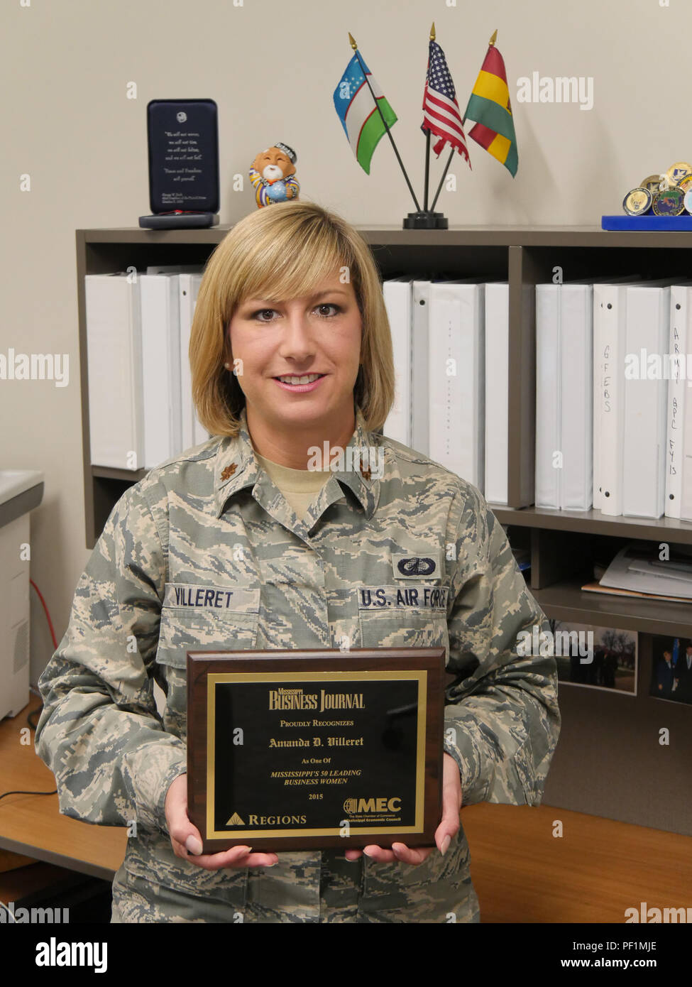 Maj. Amanda Villeret was named one of the Mississippi Business Journal ...