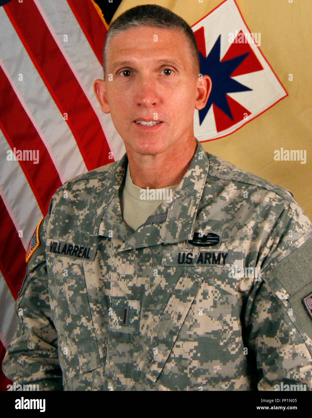 An official U.S. Army command portrait depicts a Chief Warrant Officer ...