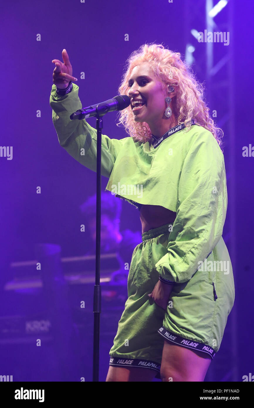 Raye performing on the second day of Rize Festival at Hylands Park ...