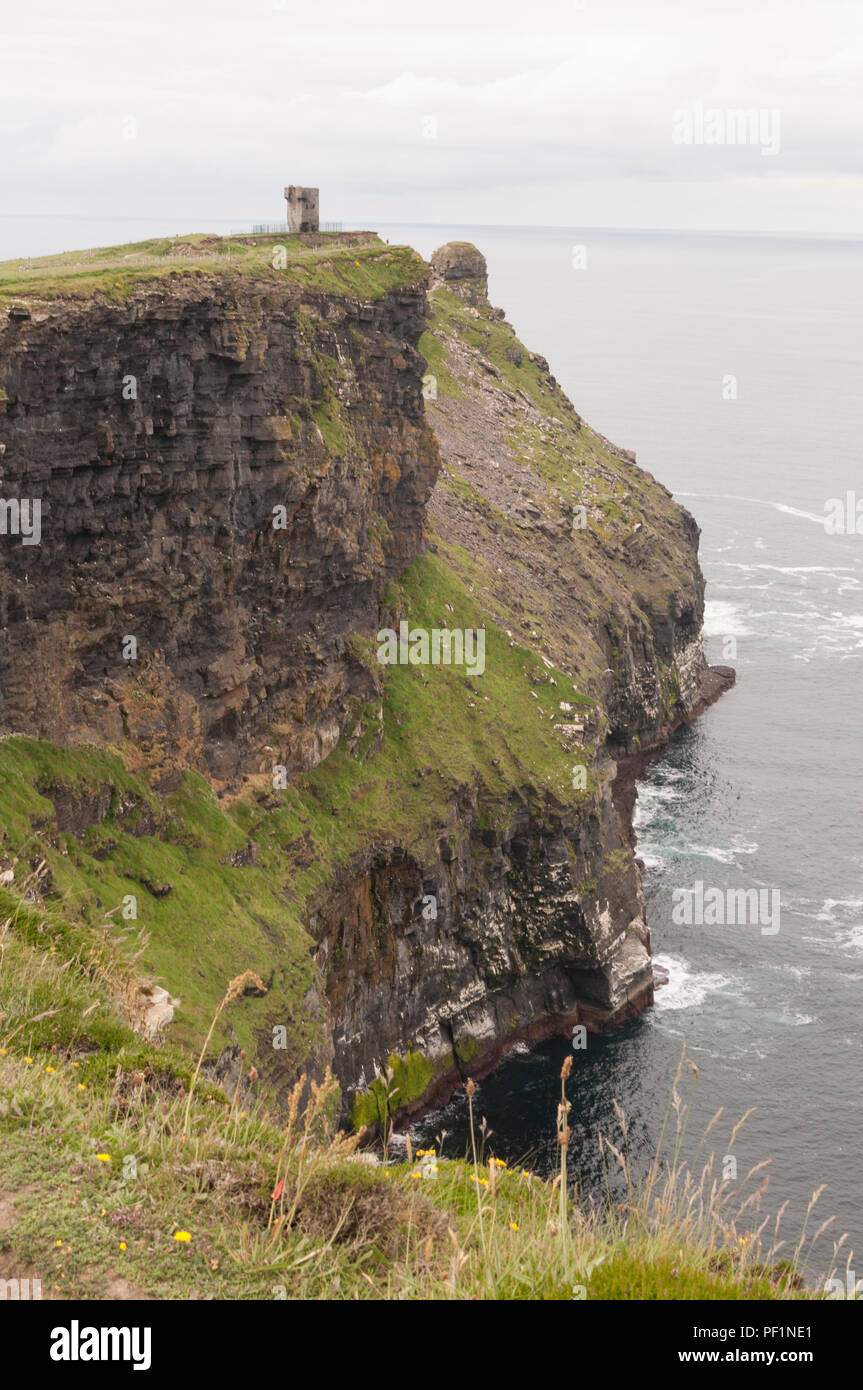 Castle at the Cliffs of Moher, Ireland Stock Photo - Alamy