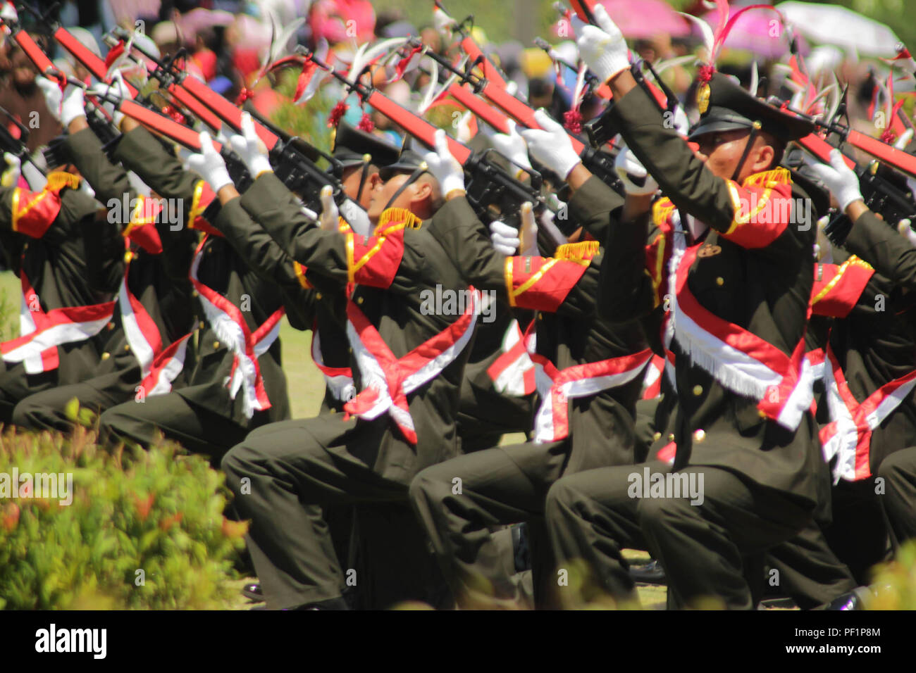 Madiun, Indonesia. 17th Aug, 2018. Troops from Prospective Tamtama ...