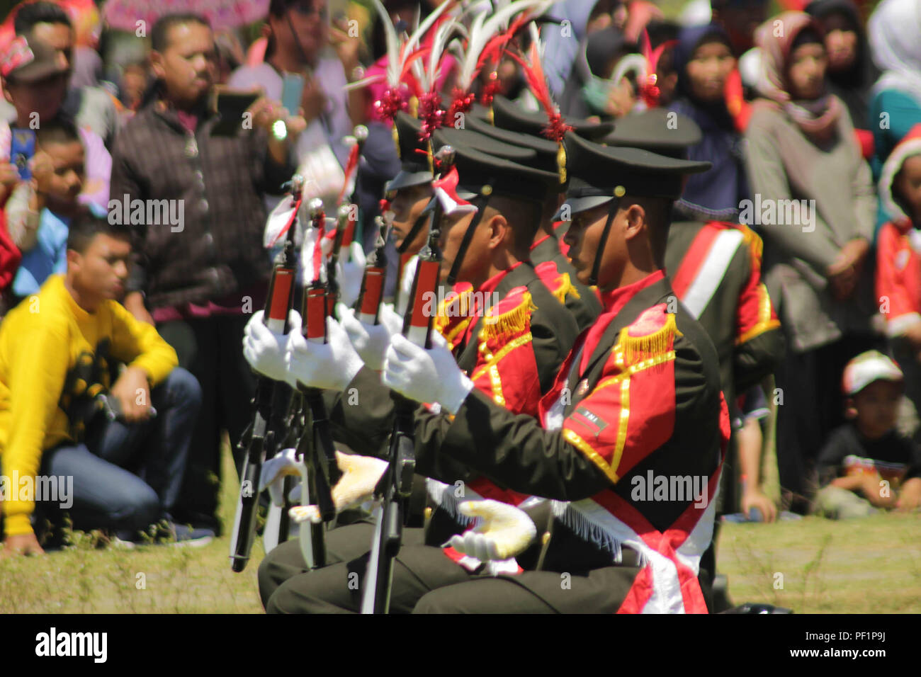 Madiun, Indonesia. 17th Aug, 2018. Troops from Prospective Tamtama ...