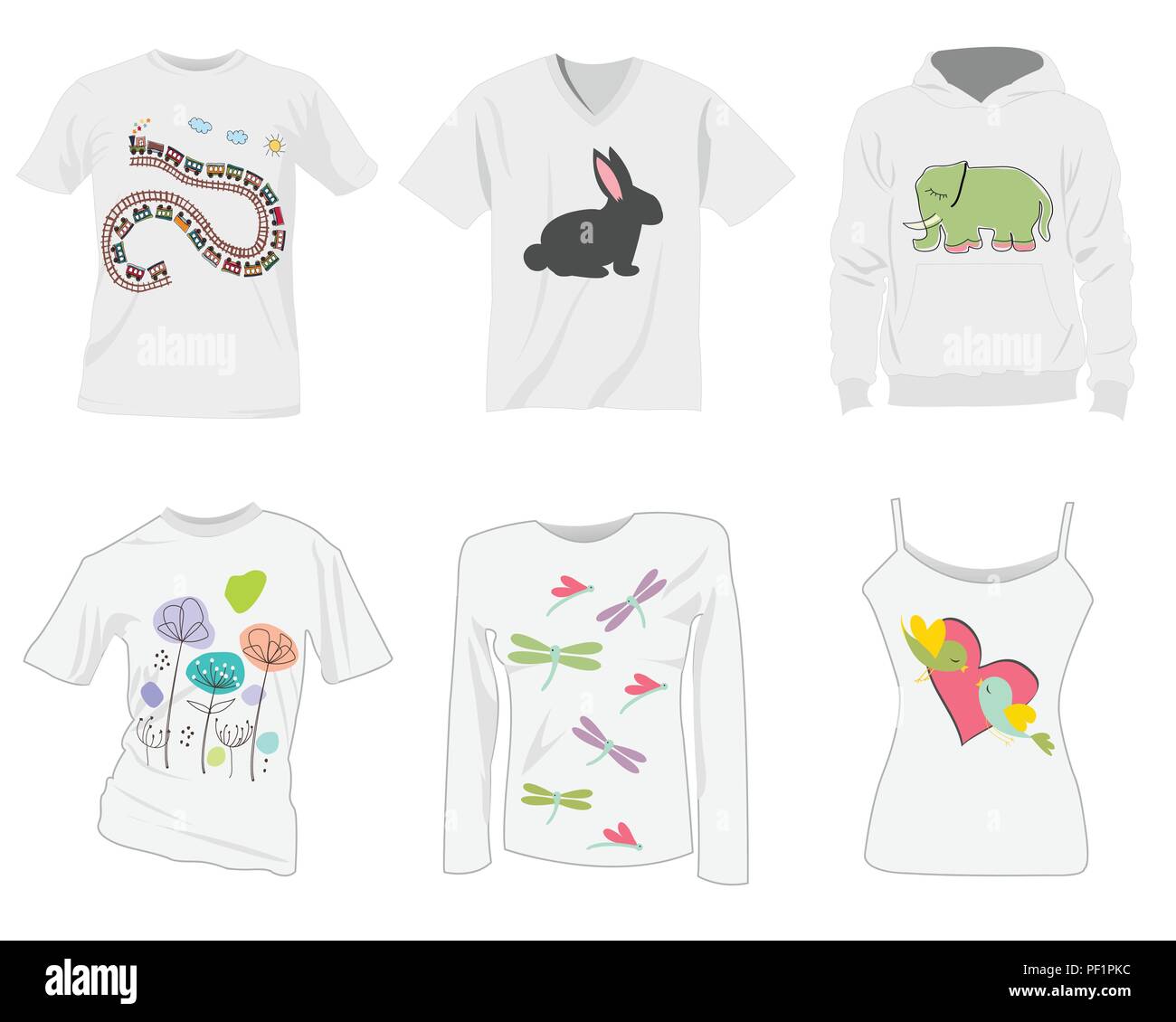 Woman t shirt cat Stock Vector Images - Alamy