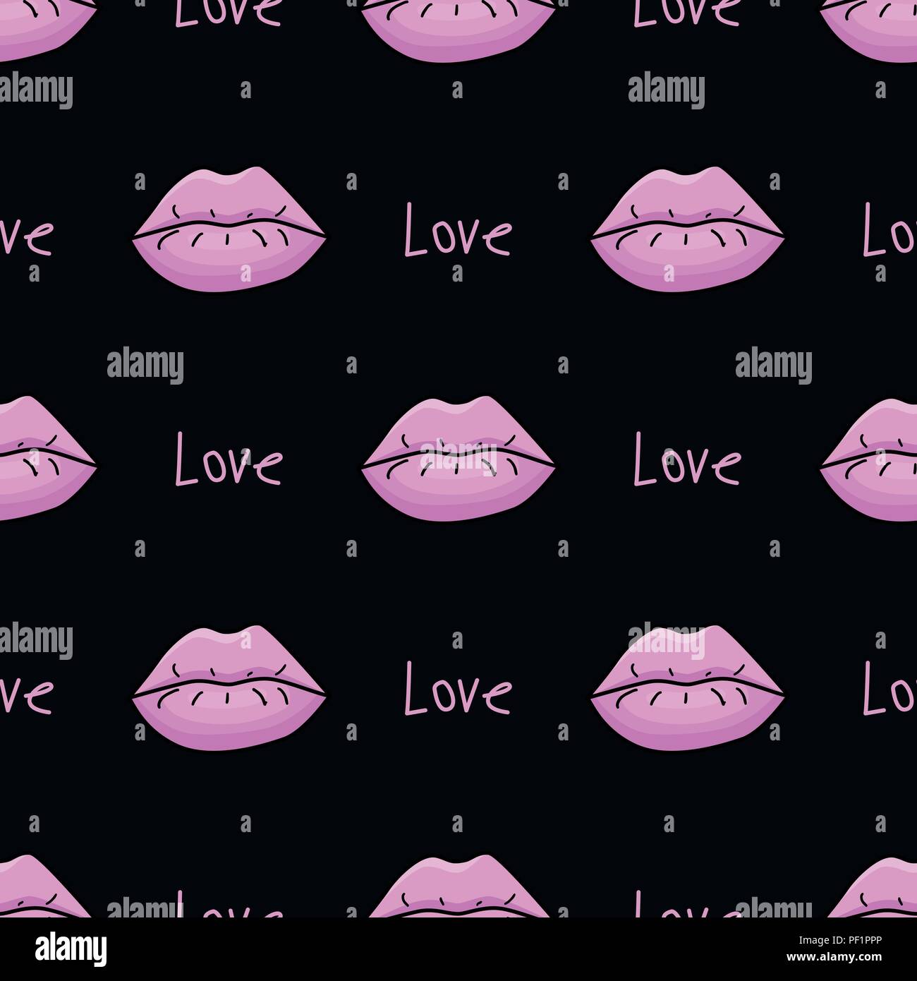 Pink Lips Wallpaper