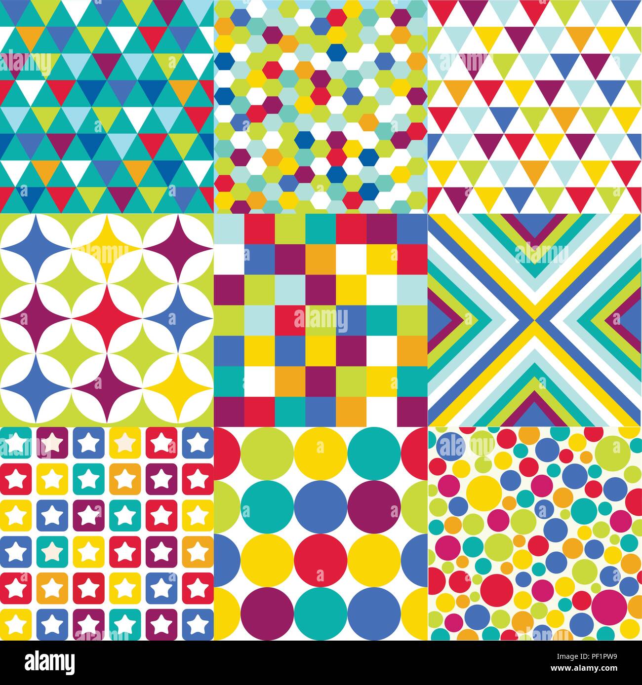 Geometric wall patterns Stock Vector Images - Alamy