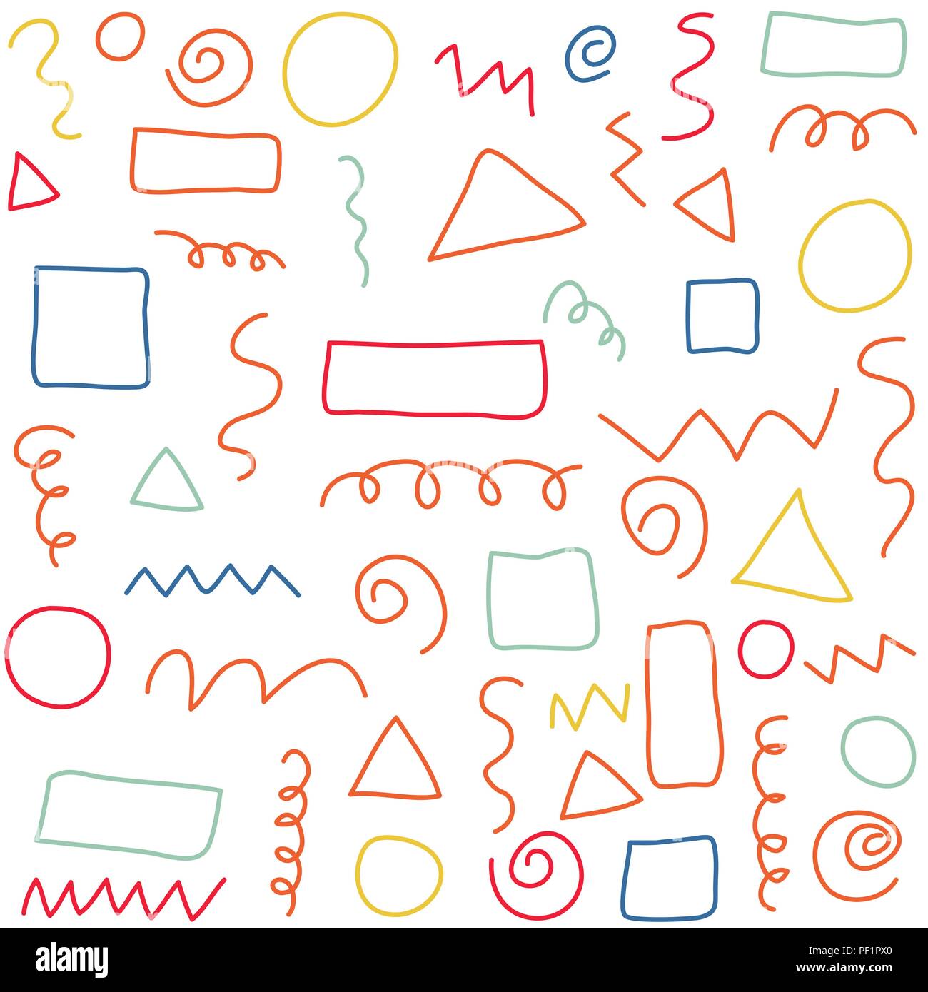 hand drawn geometric texture and pattern Stock Vector Image & Art - Alamy