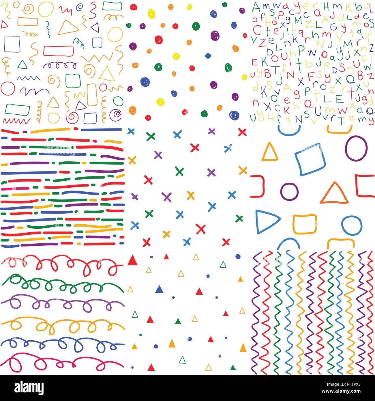 Children patterns Stock Vector Images - Alamy
